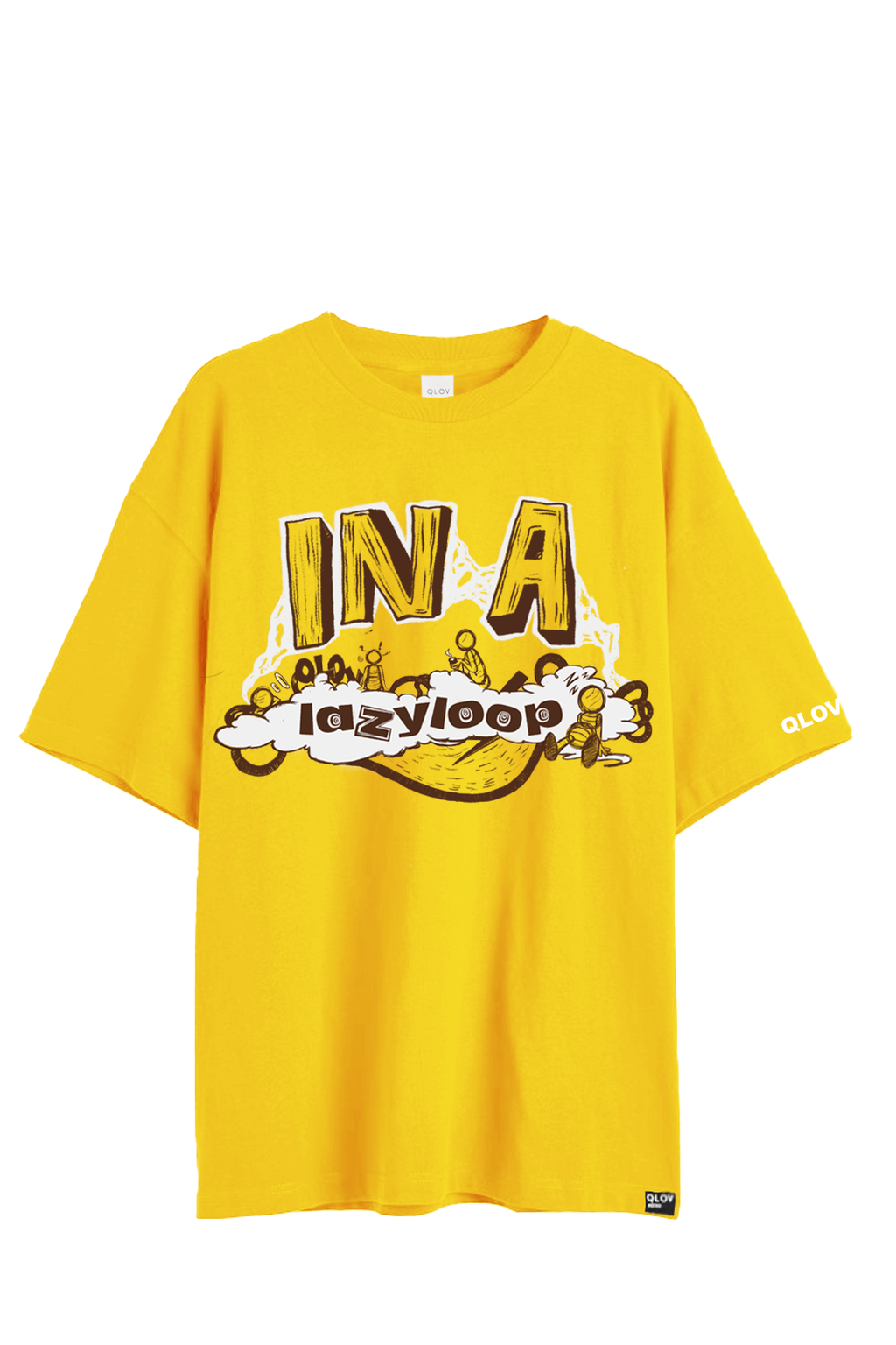 Lazy Loop (Mustard) Oversized T-Shirt – QLOV